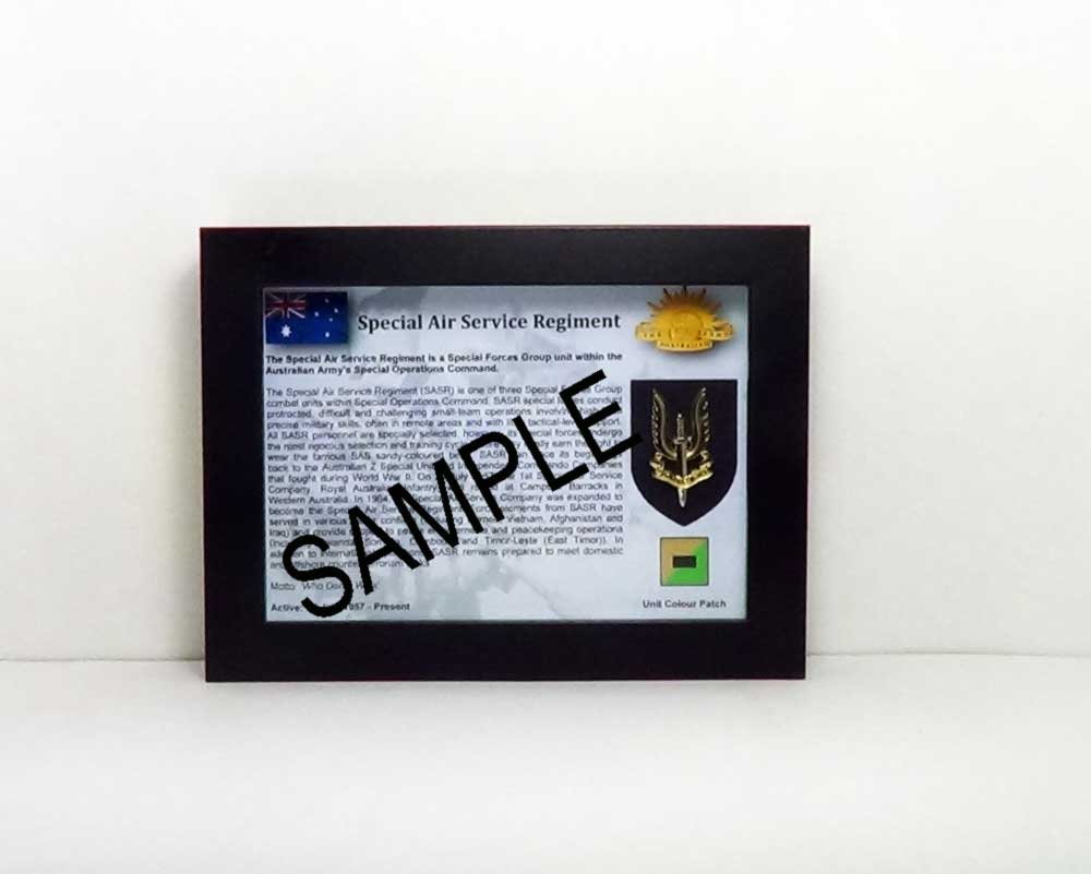 Special Air Service Regiment – Australian Army Badge Framed