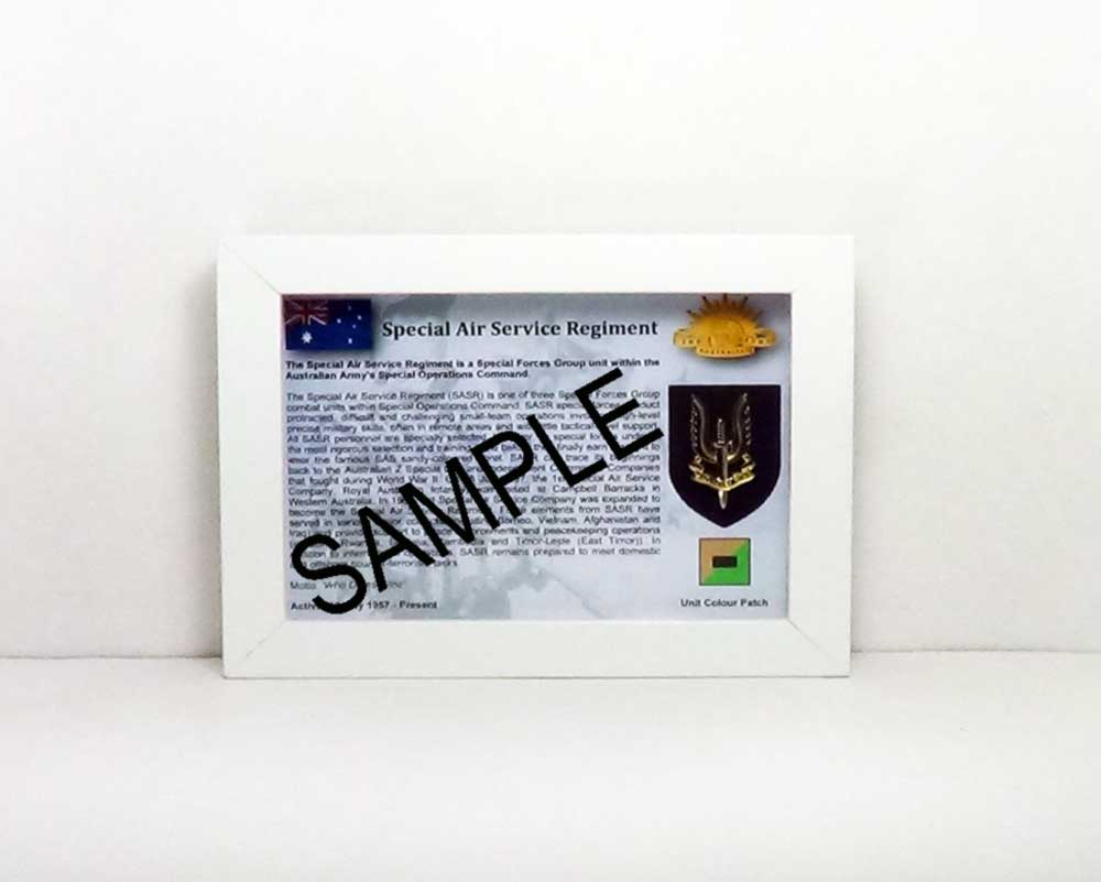Special Air Service Regiment – Australian Army Badge Framed