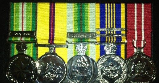 Australian Defence Force Medals - Framed Memorabilia
