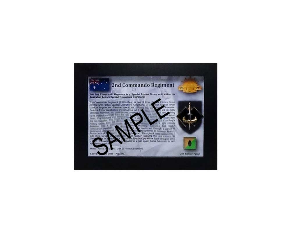 2nd Commando Regiment - Framed Memorabilia & Militaria