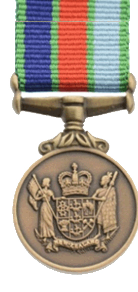 New Zealand Defence Service Medal Framed for Display
